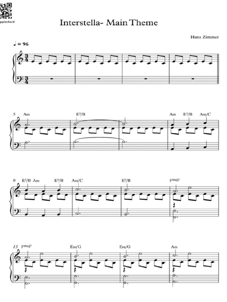 Interstellar Theme | PDF