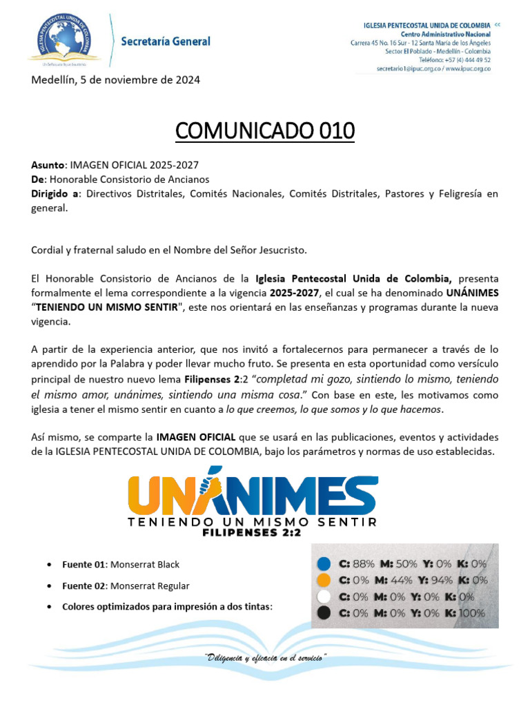 Comunicado 010 | PDF
