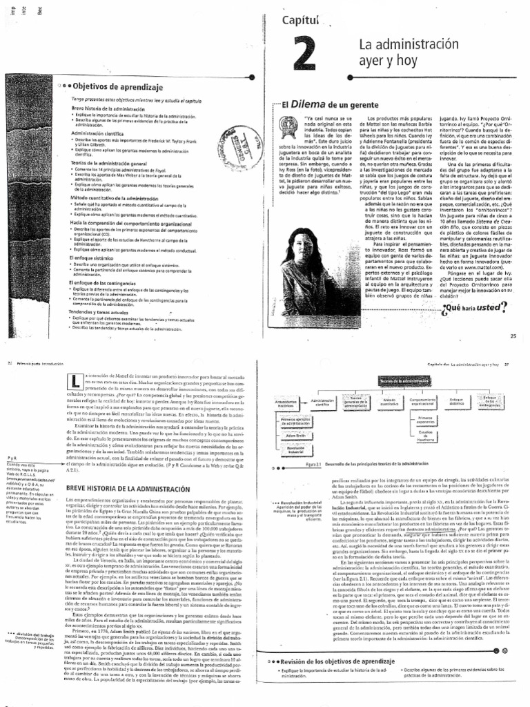 Capitulo 2, Administracion - Stephen Robbins | PDF