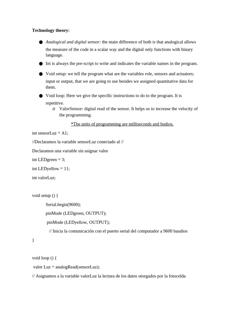 Intro to Sensor Programming | PDF