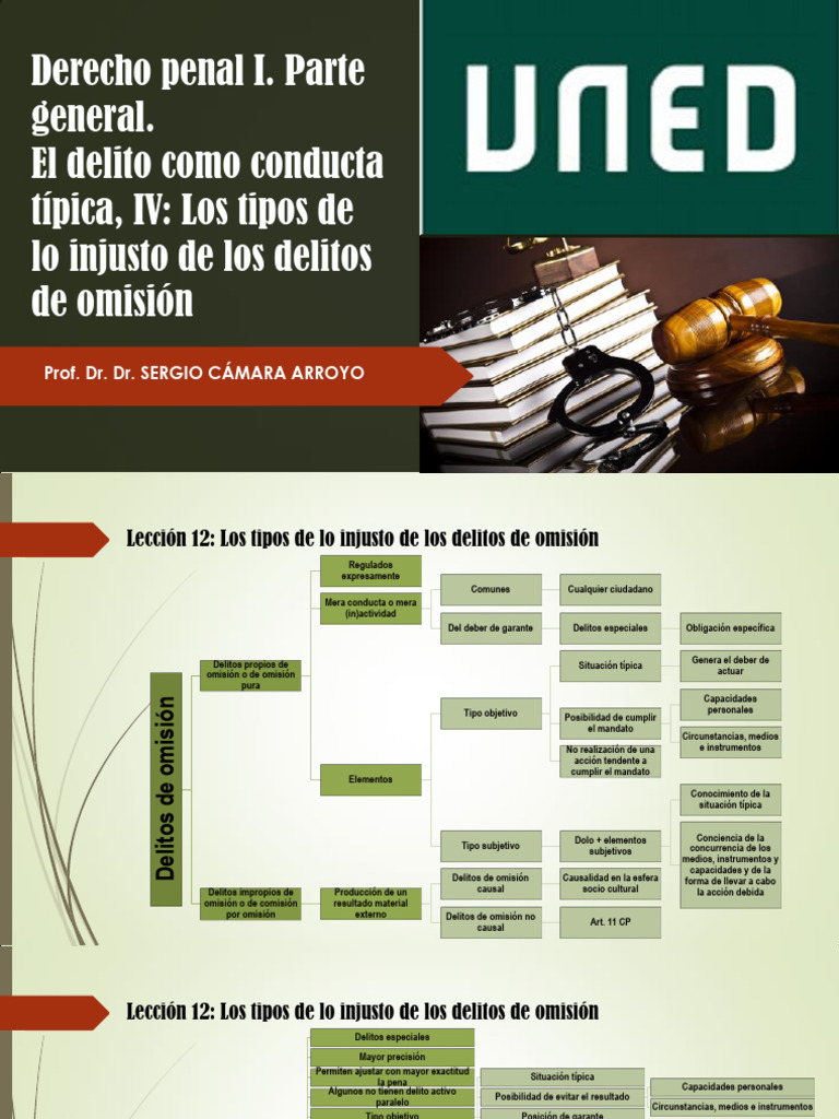 Lección 12 Los Tipos de Injusto en Los Delitos de Omisión | PDF ...