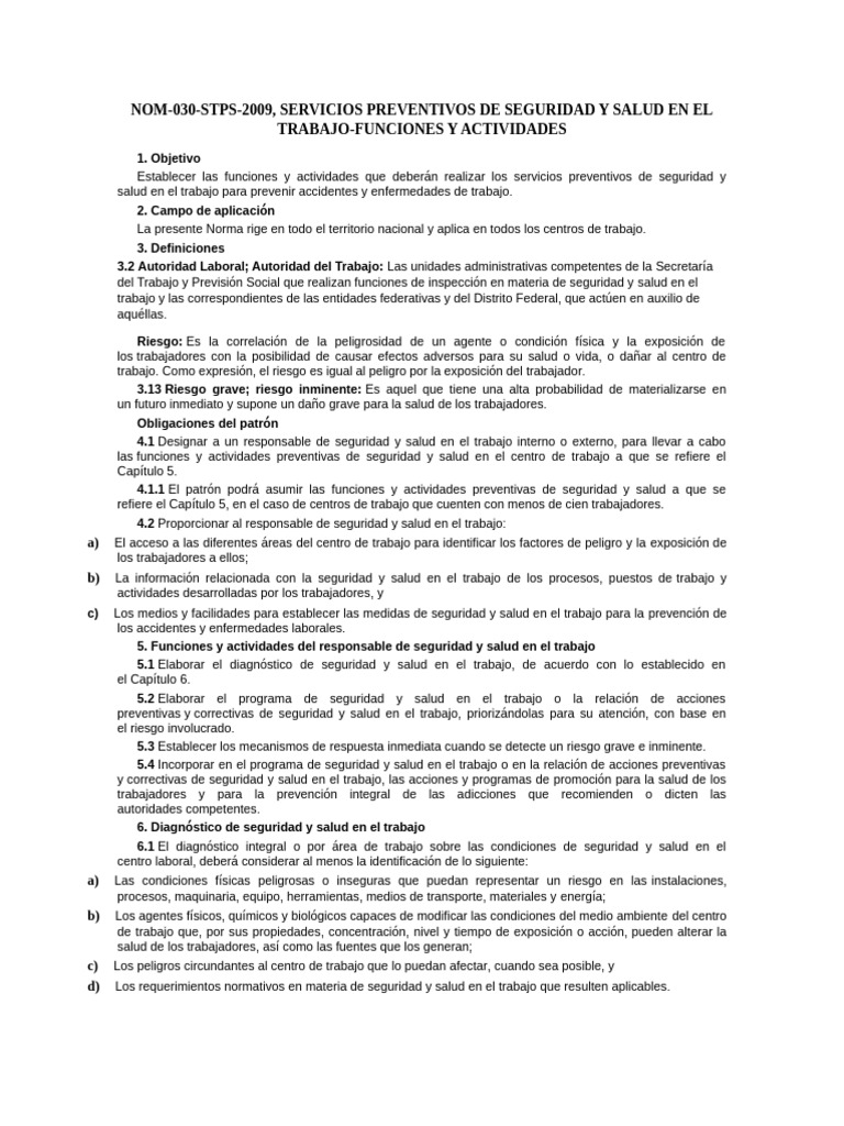 Nom 030 | PDF | Riesgo
