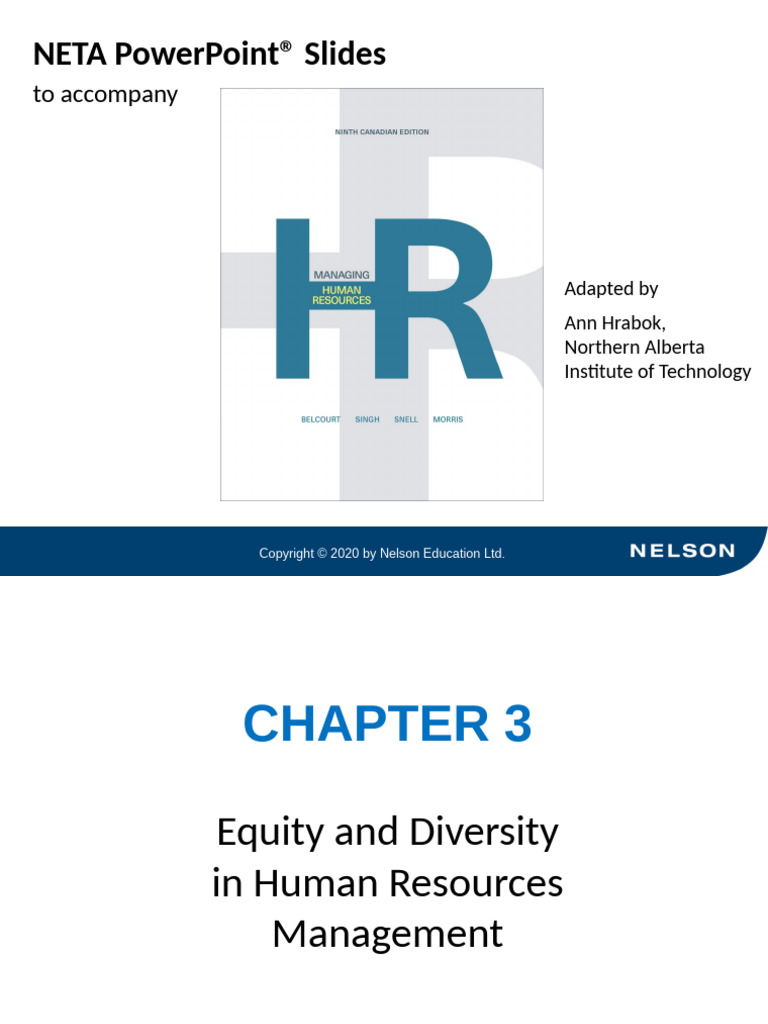 C03 - PPT - Belcourt MHR 9ce | PDF | Employment | Equal Pay For Equal Work