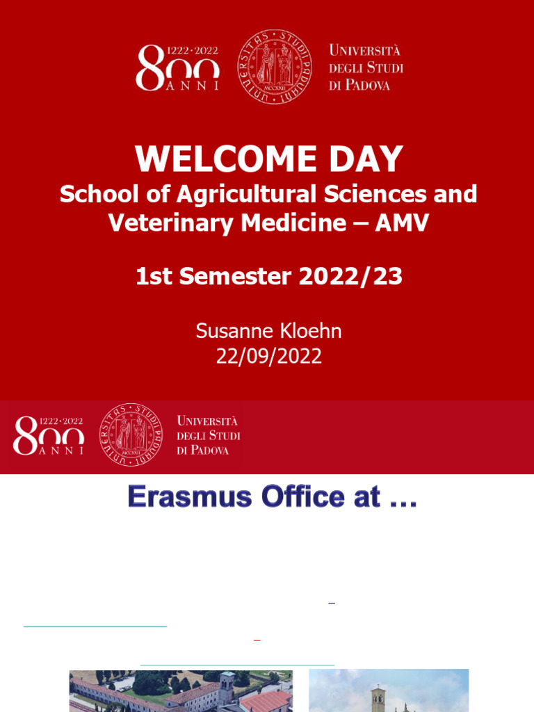 Welcome Day for Erasmus Students 2022 | PDF | Libraries