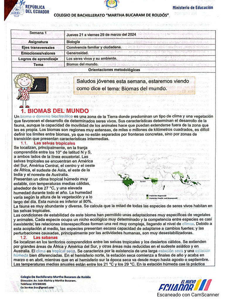 Biología 3RO BGU | PDF
