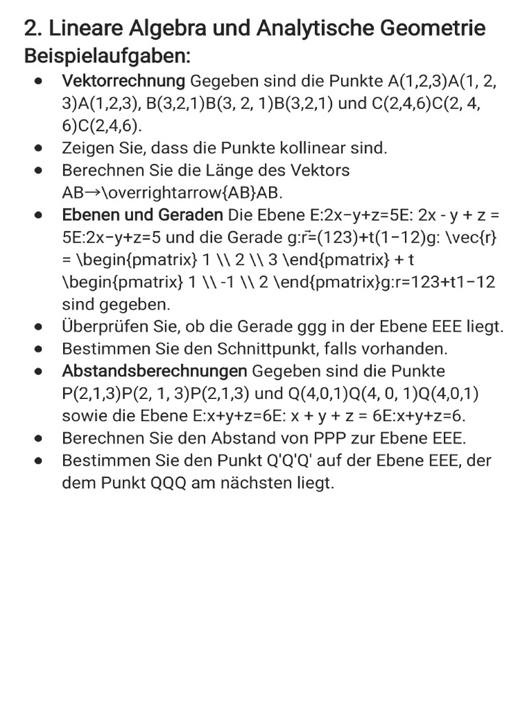 Algebra Lineare | PDF
