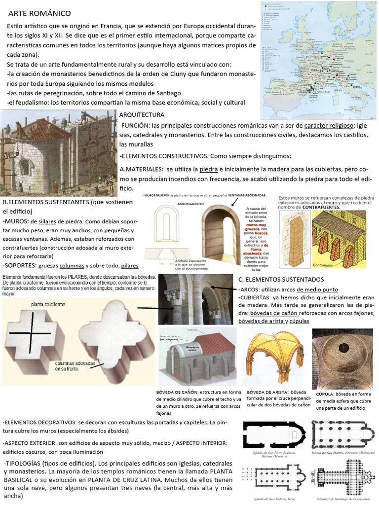 Arte Romanico | PDF | Diseño arquitectonico | Arquitectura