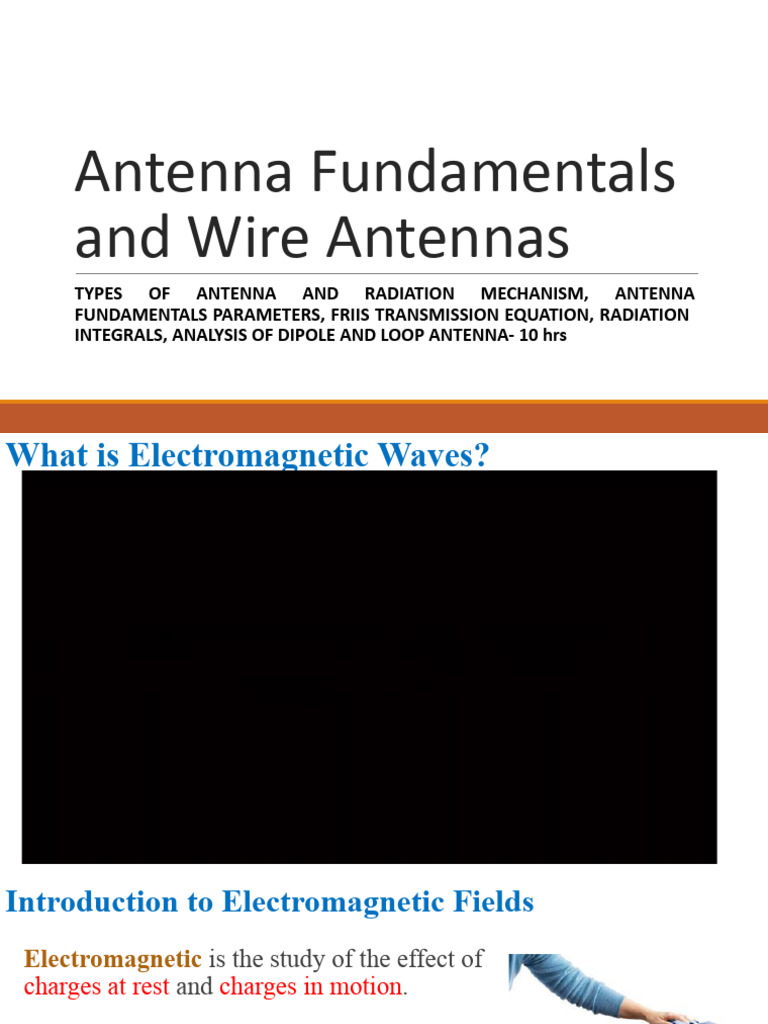 Antenna Fundamentals and EM Waves Guide | PDF | Antenna (Radio ...