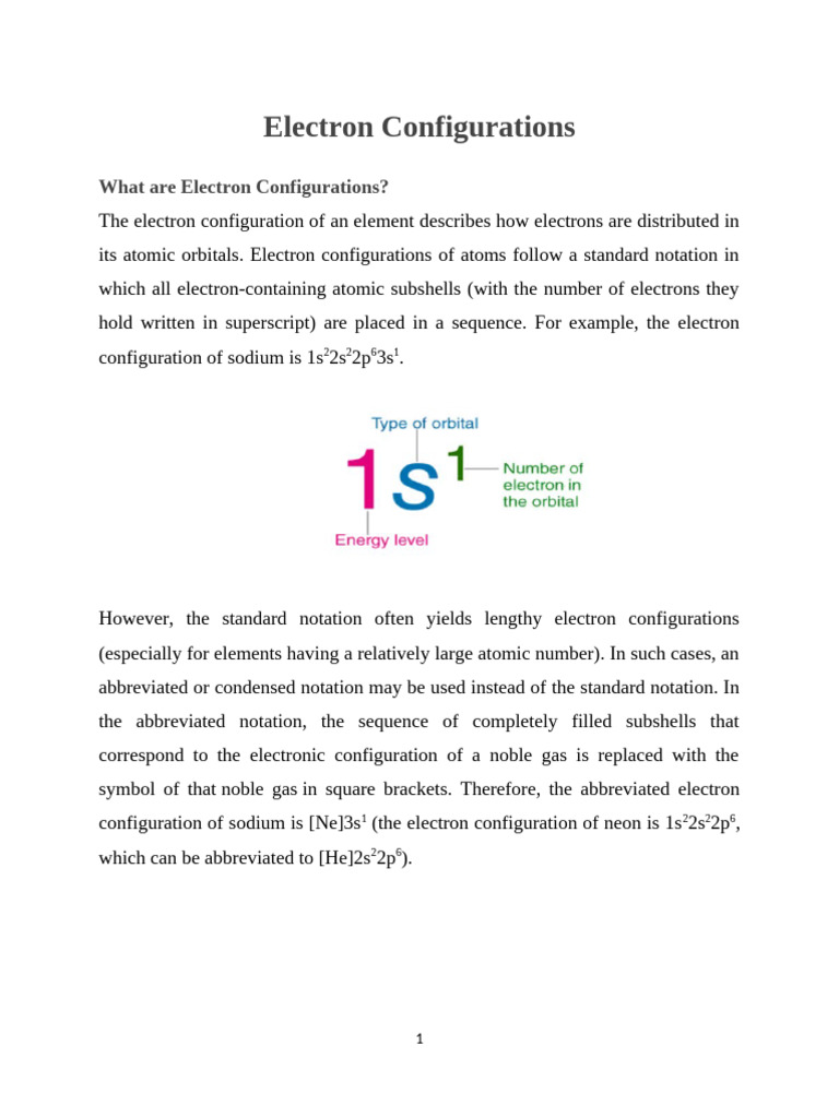 Electron Configurations | PDF | Electron Configuration | Atomic Orbital