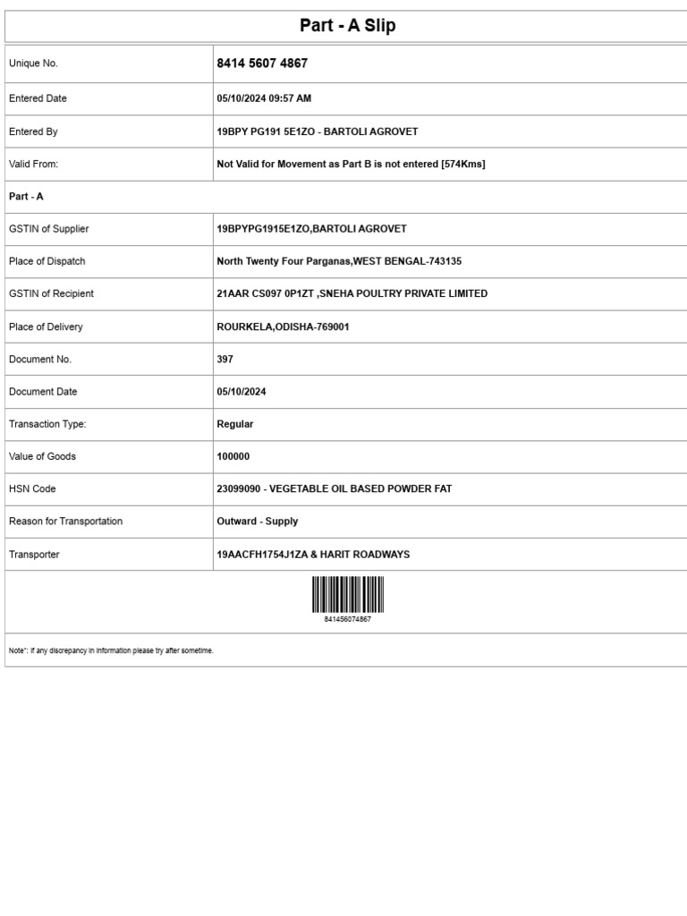 E-Way Bill System 397 PDF-1 | PDF
