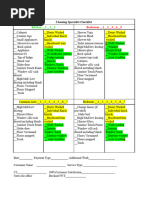 Housekeeping Duty Roster Template in Word, Google Docs - Download | PDF
