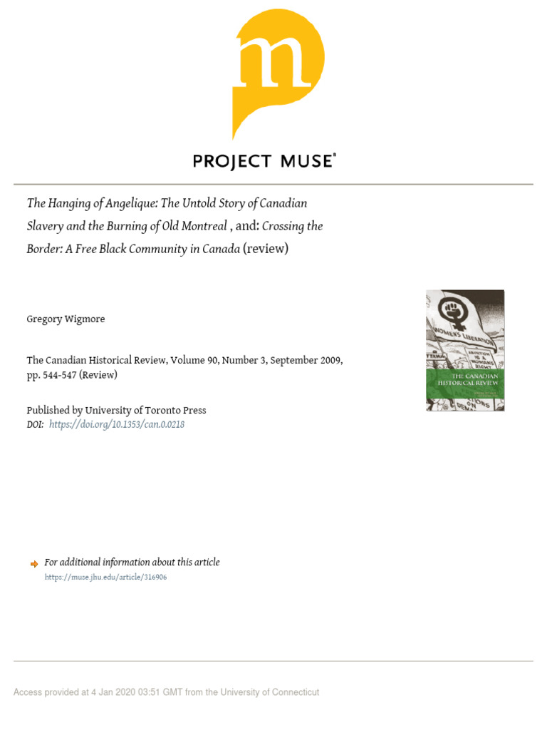 The Hanging of Angelique The Untold Stor | PDF | Slavery In The United ...