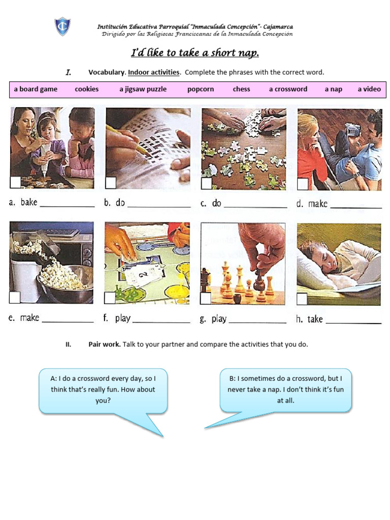 I'd Like To Take A Short Nap 4 AB | PDF | Linguistics | Human Communication