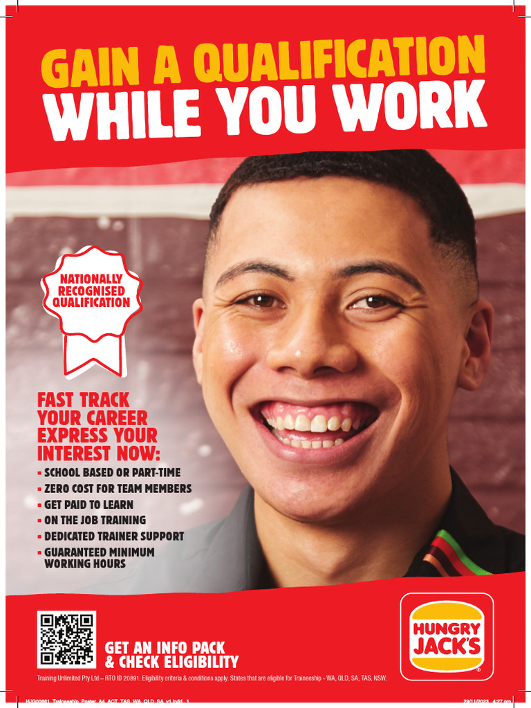 Traineeship Information Poster v2 Dec 2023 | PDF