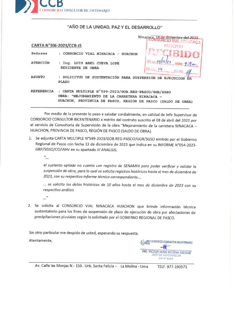 Carta #306-2023-CCB-JS | PDF