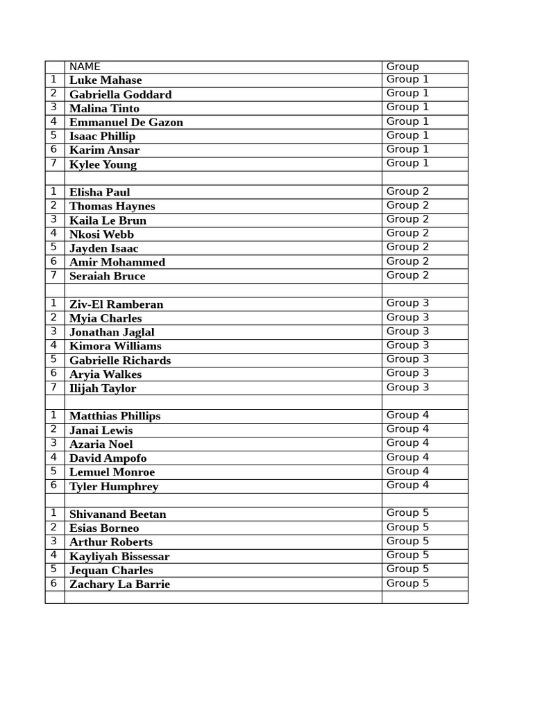 Project Groups 2024 | PDF