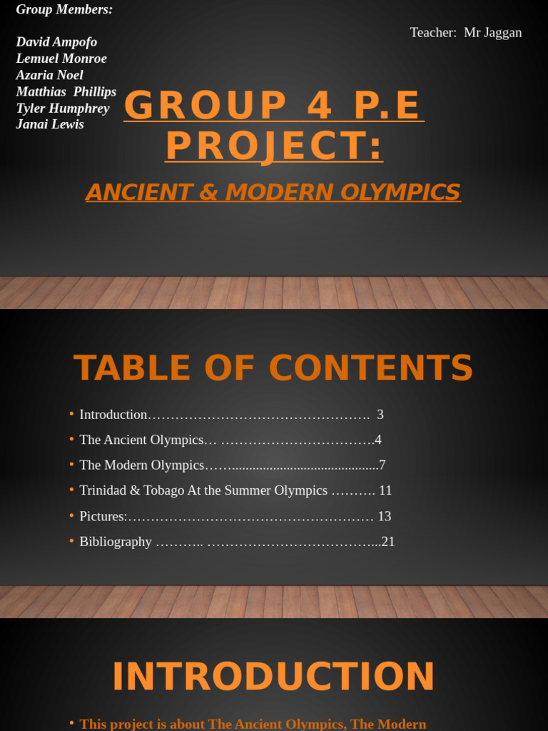 GROUP 4 P.E Edited | PDF | Olympic Games | Multi Sport Events