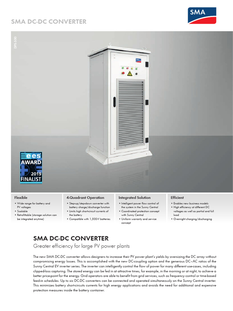 SMA Schema Hybride DC-DC - Converter-Et EV Centralais | PDF ...