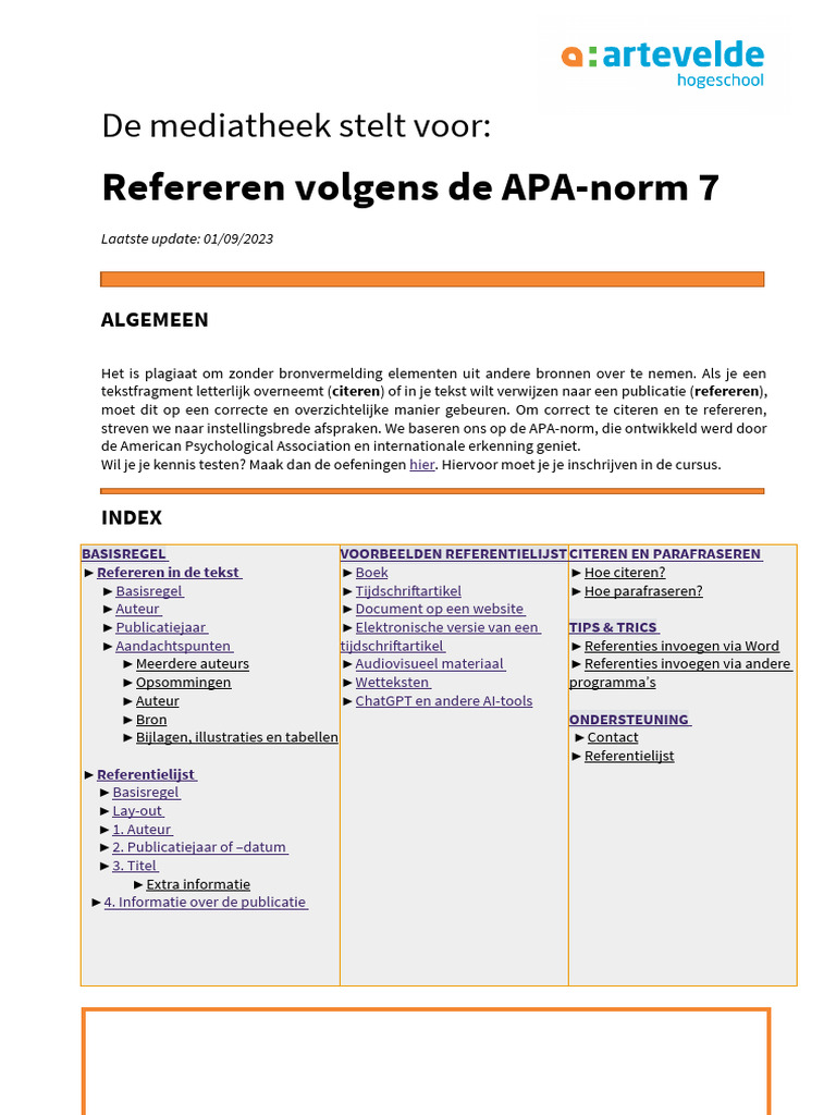 Kopie Van Refereren Volgens APA 7 | PDF