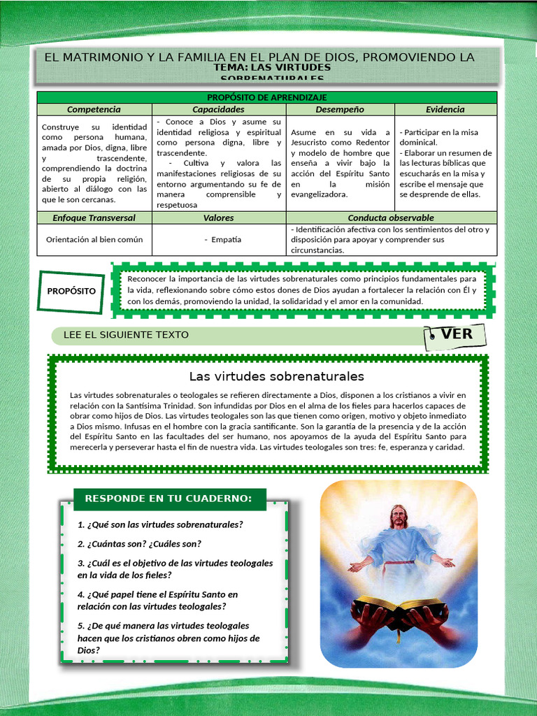 Ficha U6 S4 | PDF | Fe | Amor