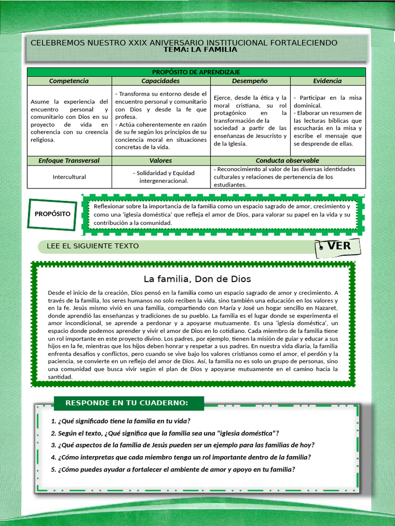 Ficha U7 S4 | PDF | Fe | Amor