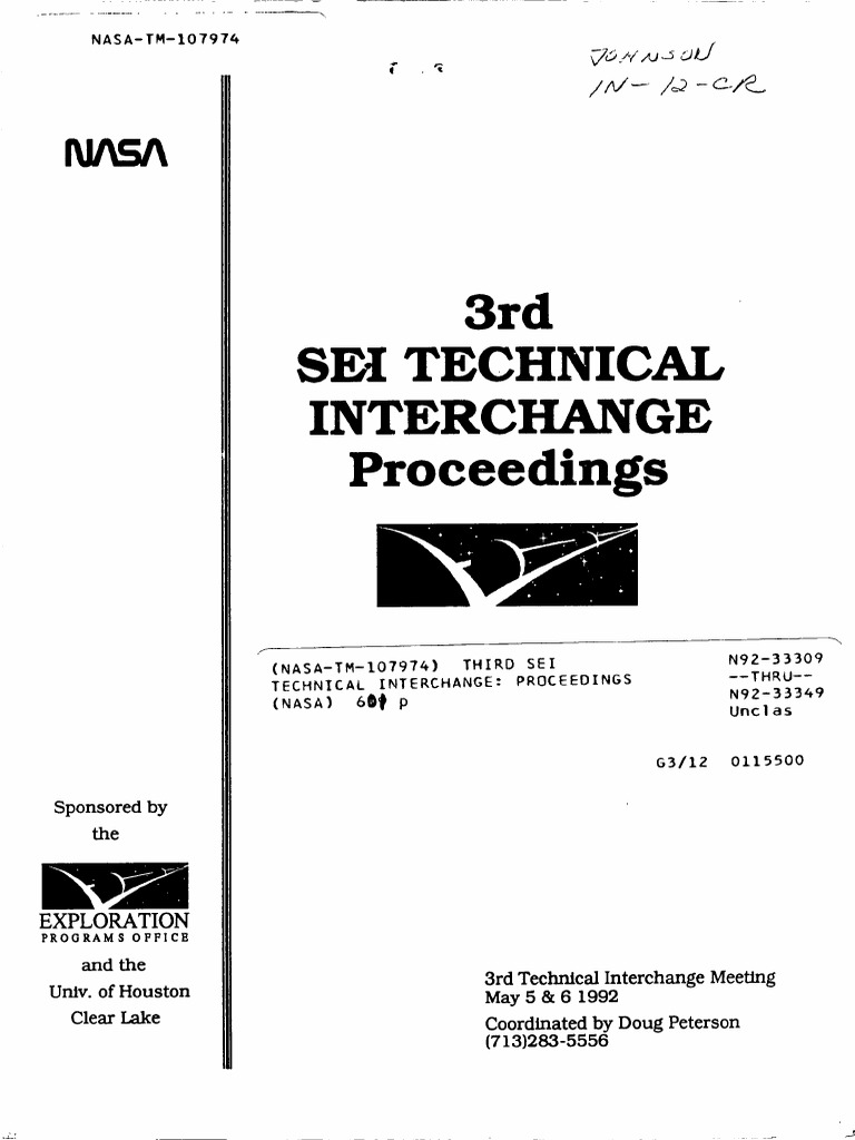 3rd Sfji Technical Interchange Proceedings: NASA-TM-107974 | PDF ...