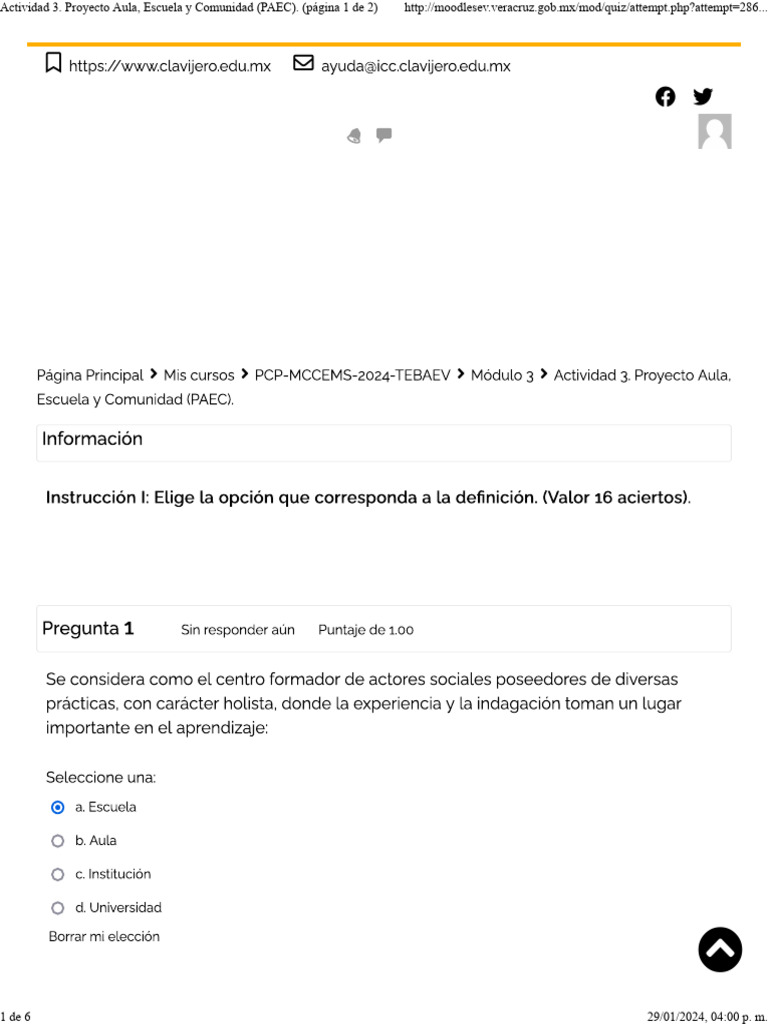 Módulo 3 Proyecto - Aula, Escuela y Comunidad (PAEC) | PDF