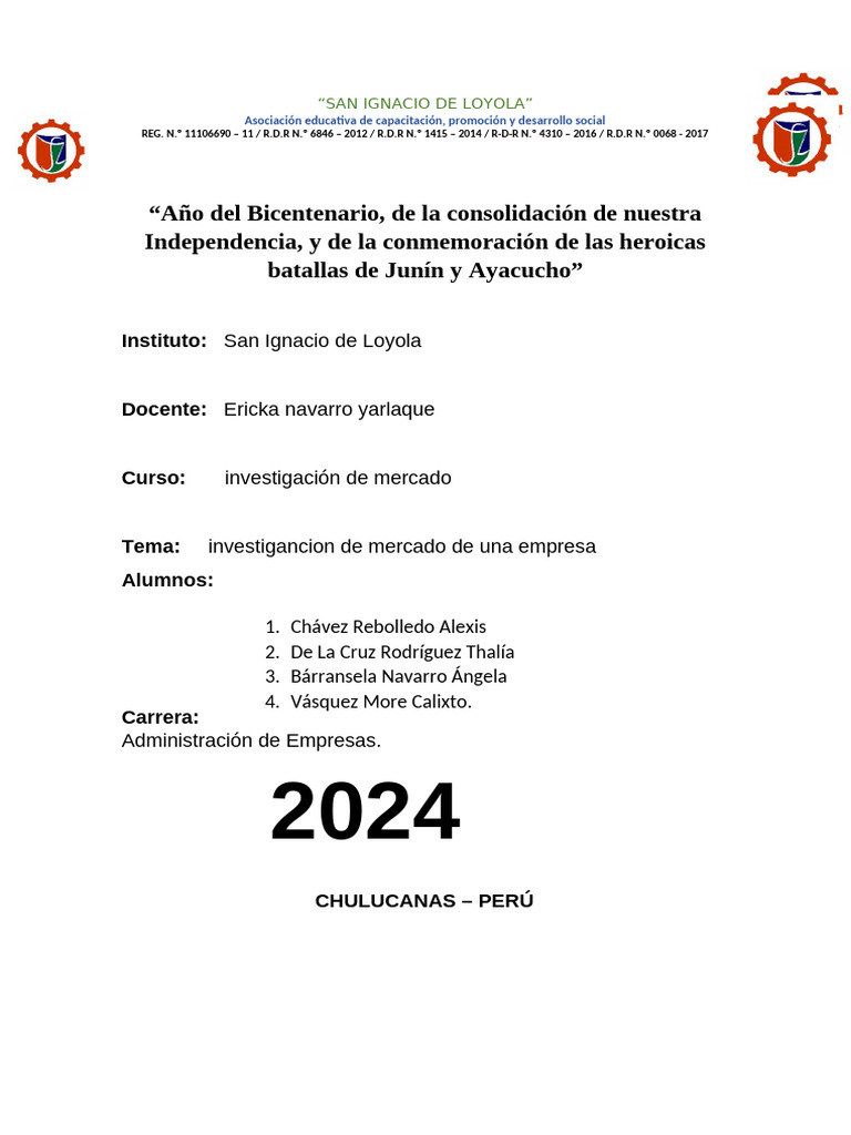 Investigacion de Mercado de Paco | PDF | Marketing | Investigación de ...