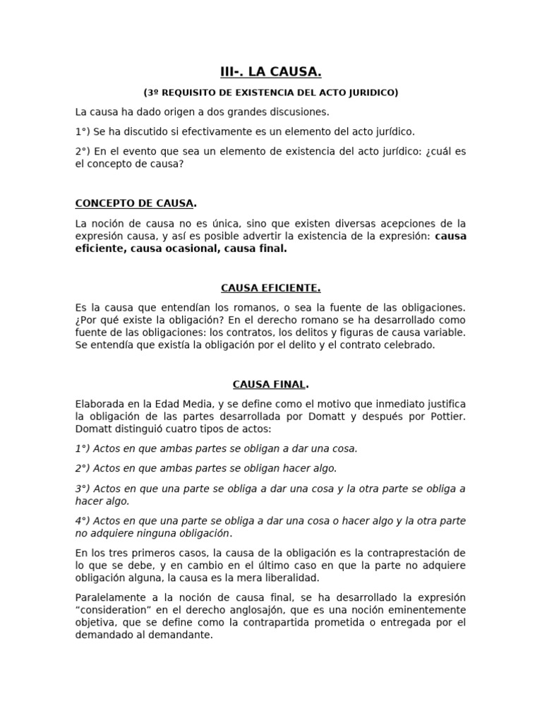 CAUSA | PDF | Causalidad | Pagos