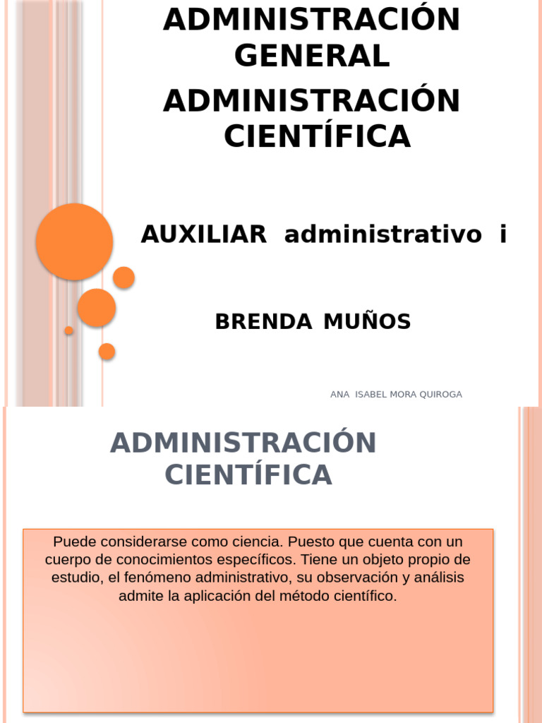 Administracion Cientifica | PDF | Planificación | Interacciones de disciplina académica