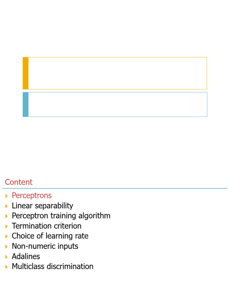 PNAL4 SingleLayerNets | PDF | Mean Squared Error | Statistical Classification