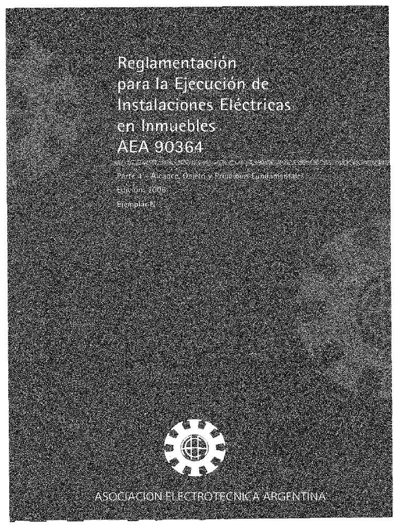 AEA 90364-1 - 2006 Alcance, Objeto y Principios Fundamentales | PDF