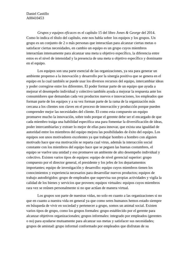 Sintesis ORG Daniel Castillo Sesión 5 | PDF | Innovación | Sociedad