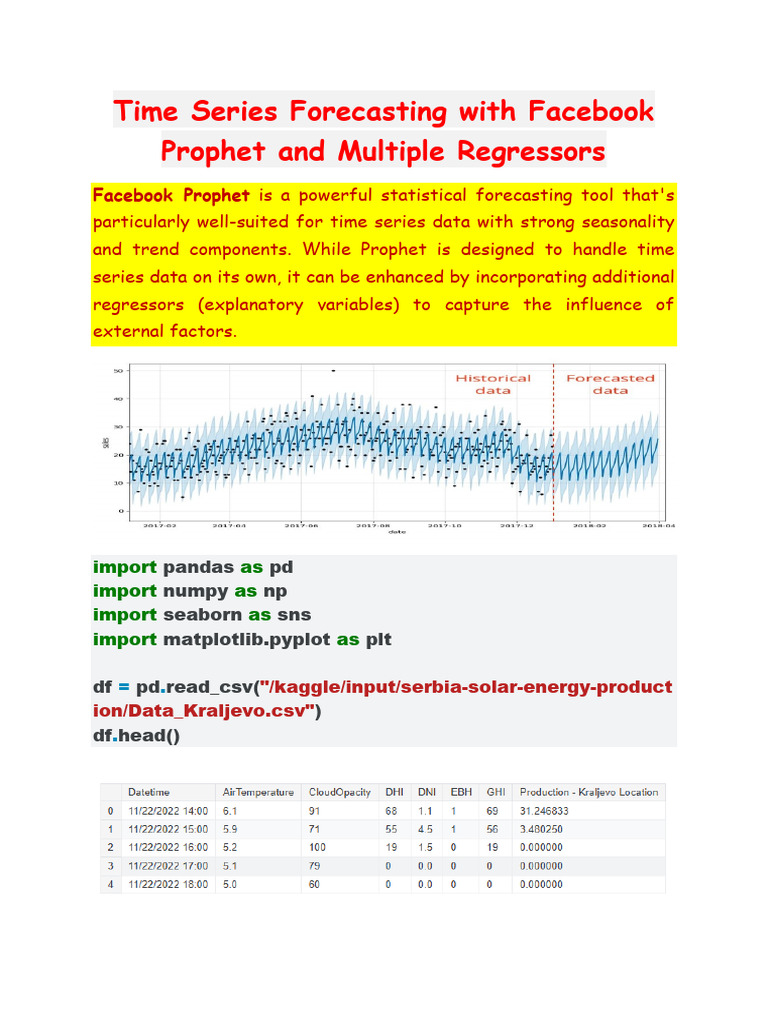 Time Series 1 Pdf Dependent And Independent Variables Forecasting