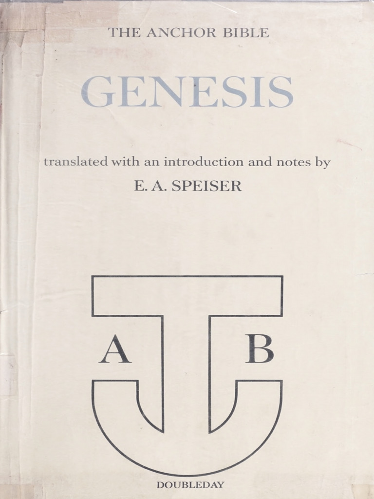 (Anchor Bible) E. A. Speiser - Genesis-Doubleday (1965) | PDF | Jacob ...