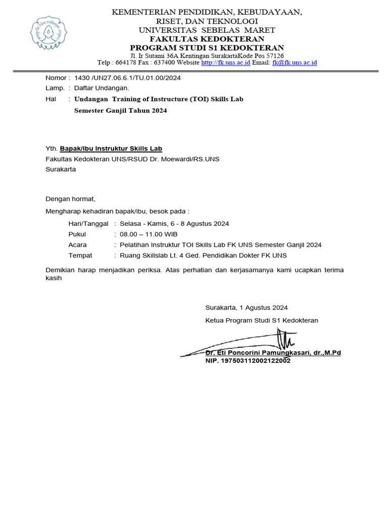 Contoh Undangan | PDF