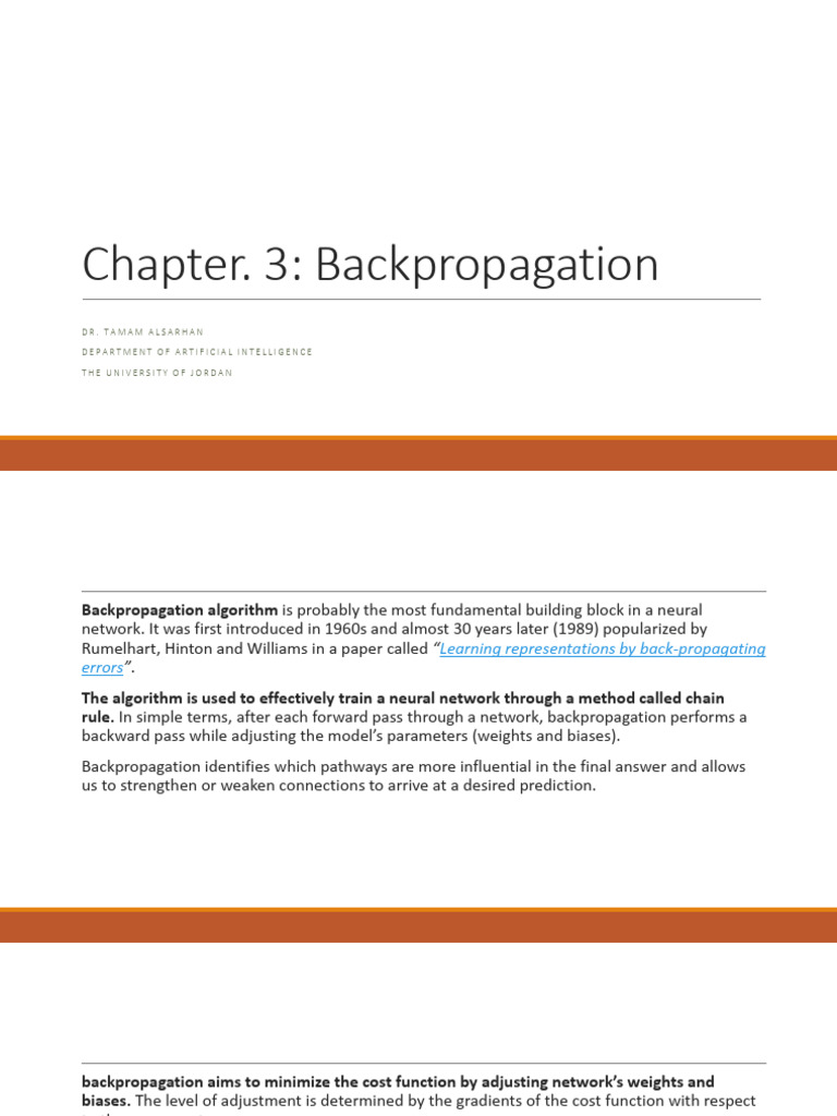 3.forward and Backpropagation | PDF | Algorithms | Machine Learning