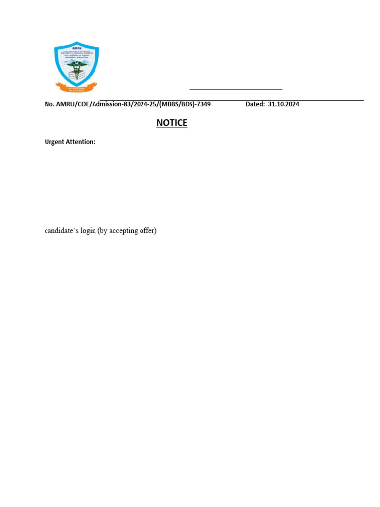 Final Seat Allocation MBBS BDS Stray Round Counselling 2024 Wesbite ...