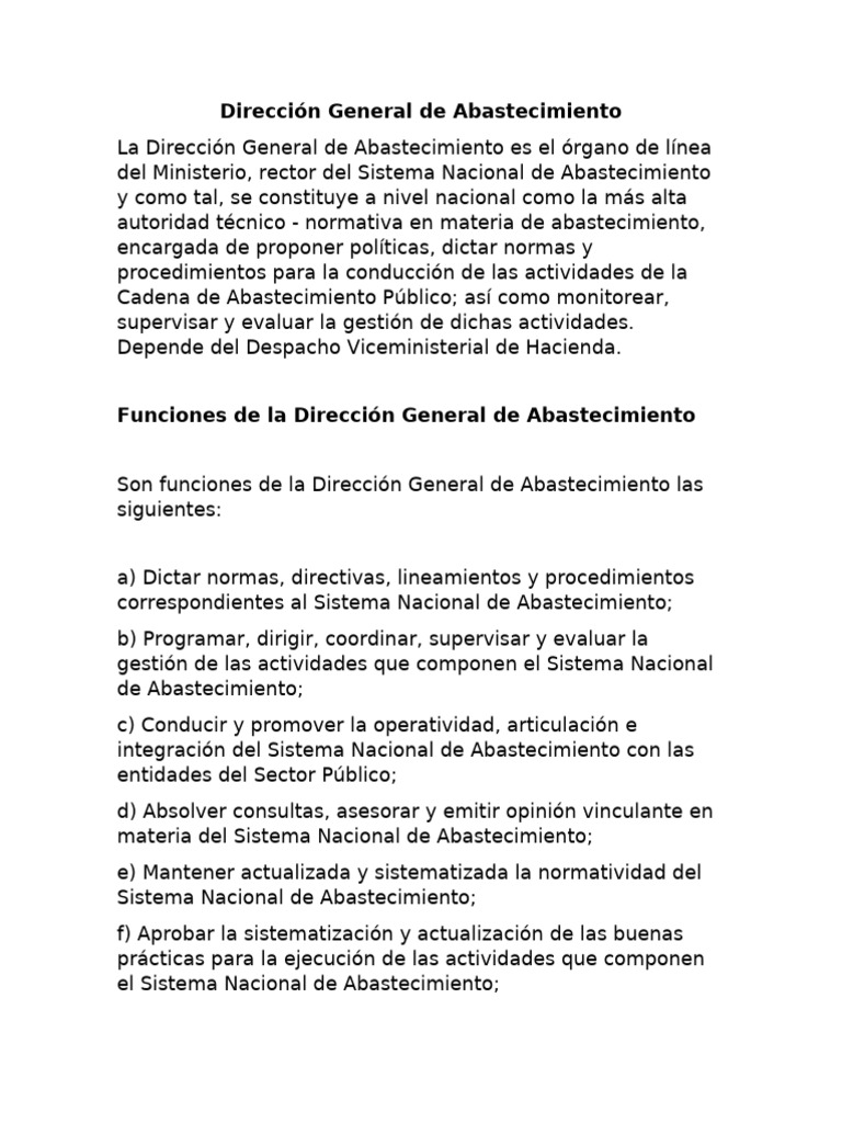 Logistica - Direccion General de Abastecimiento - Mef | PDF | Planificación | Sistema de informacion