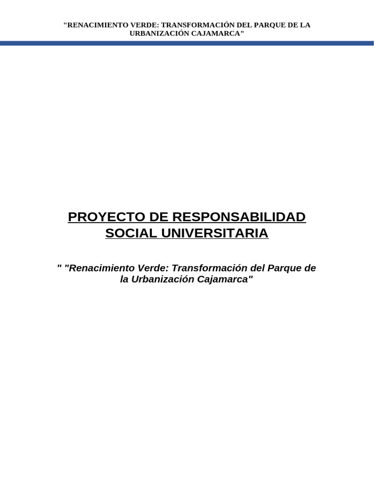 Guia, Proyecto de Responsabilidad Social Universitaria | PDF | Residuos | Entorno natural