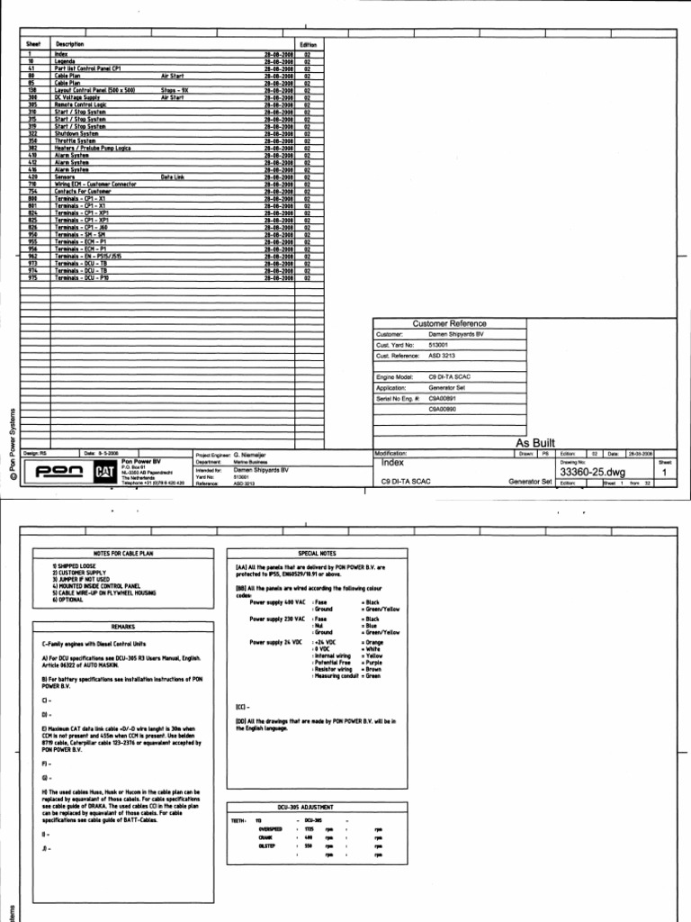 DOC010377 - 0 Drawing CAT C9 EMC | PDF