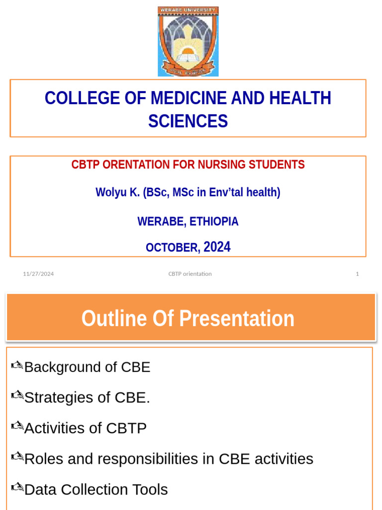 CBTP Orentation | PDF | Program Evaluation