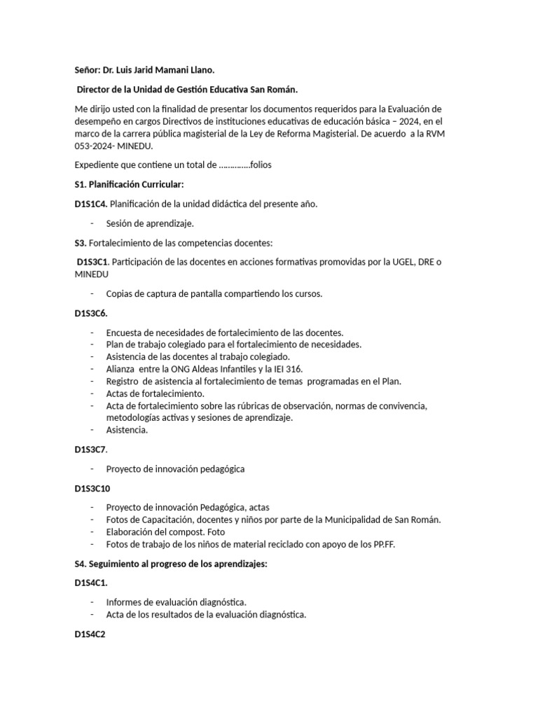 Carta Evalu | PDF | Evaluación | Enseñando