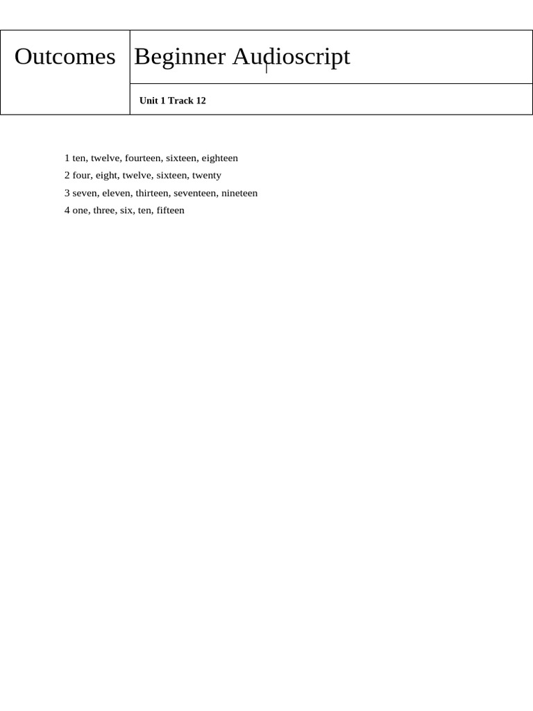 Unit1 Track12 Audio p10 | PDF