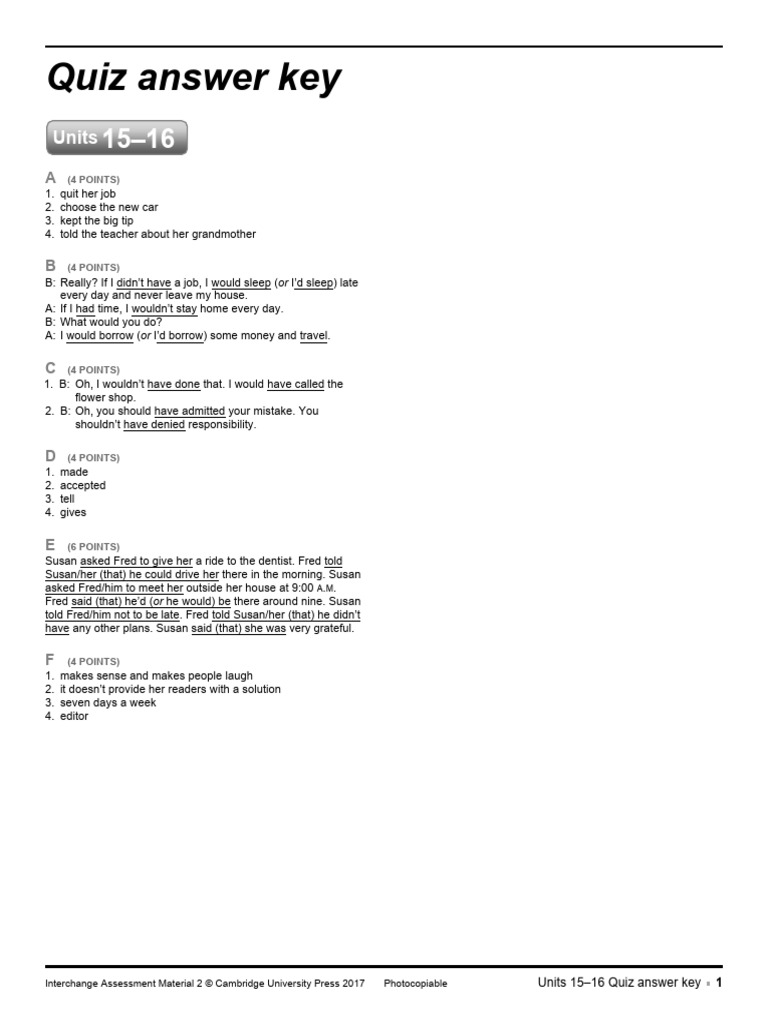 IC5 L2 WQ U15to16 Key (WWW - Languagecentre.ir) | PDF