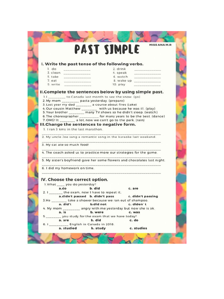 Past - P.continuous | PDF