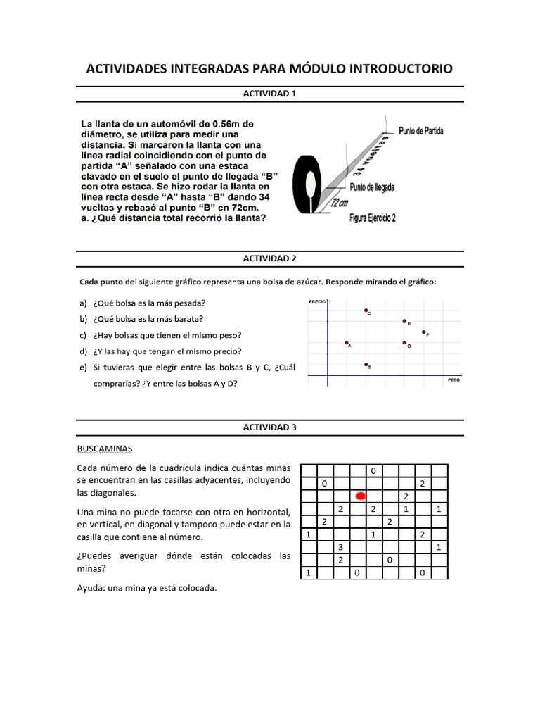 Actividades Integradas para Modulo Introductorio | PDF