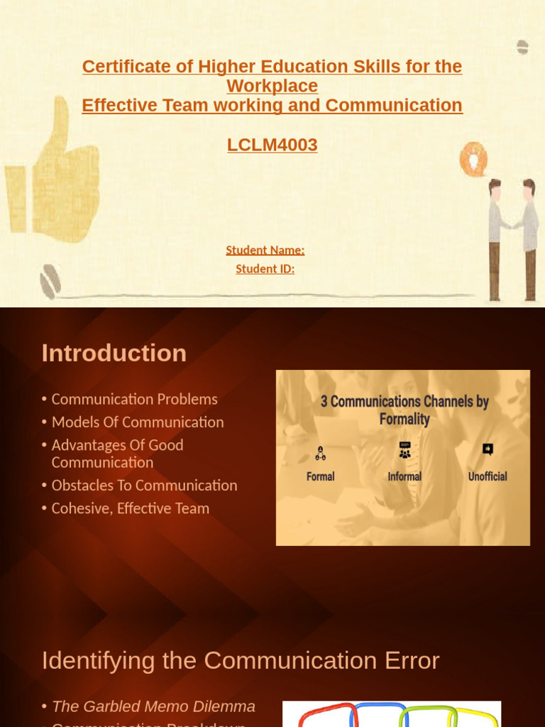 Teamwork Evaluation Slide 4003 | PDF | Communication