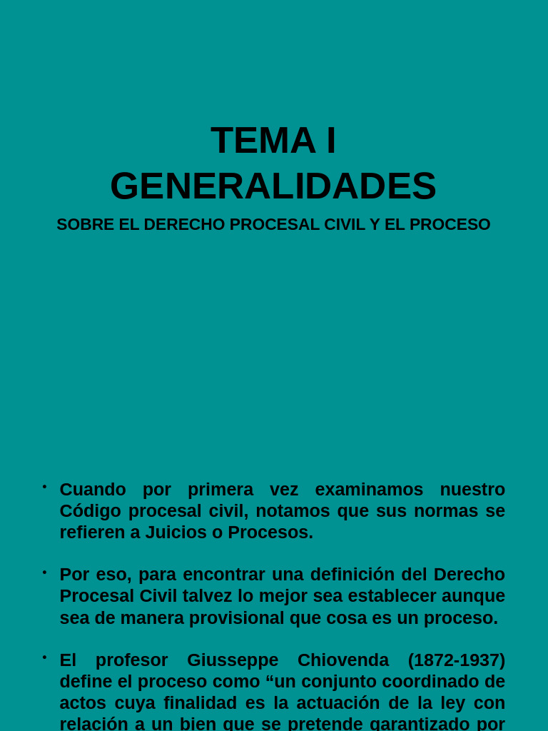 Generalidades Sobre El Derecho Procesal Civil y El Proceso | PDF | Ley procesal | Jurisdicción