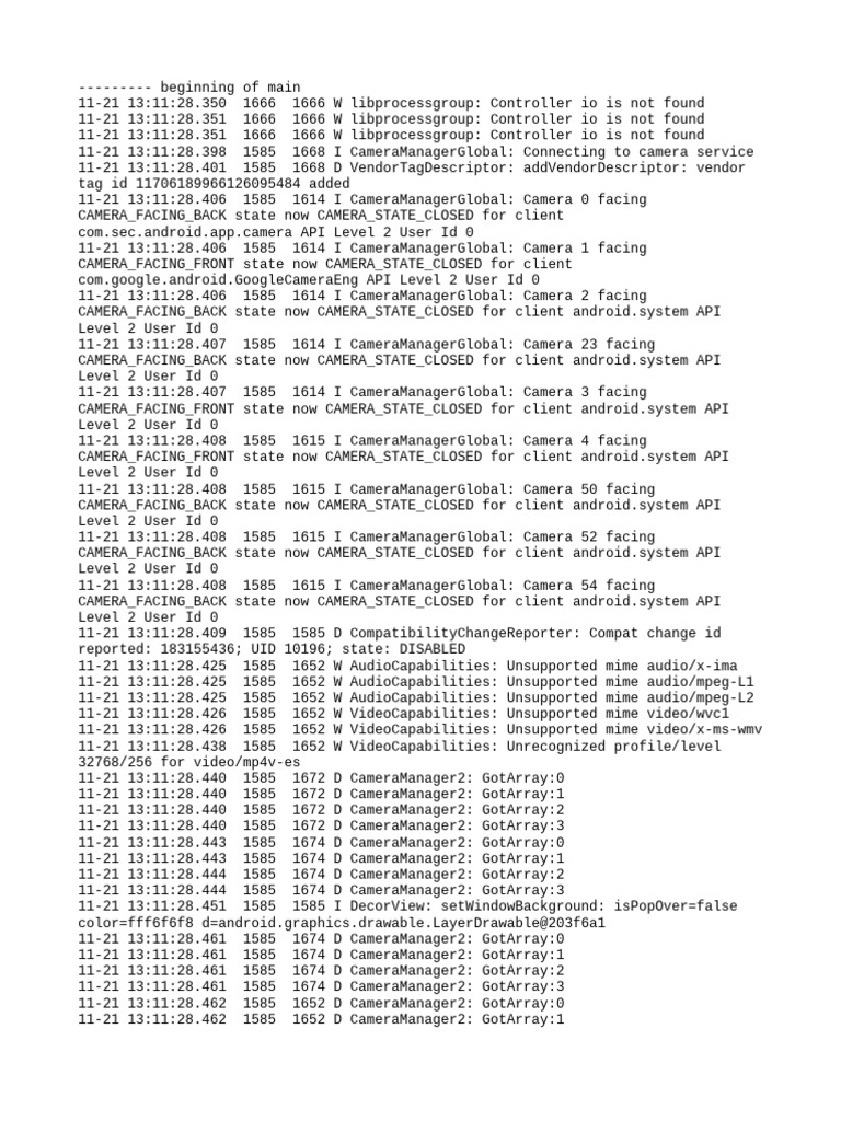 Log Cat 1732216288315 | PDF | Software Engineering | Operating System Technology